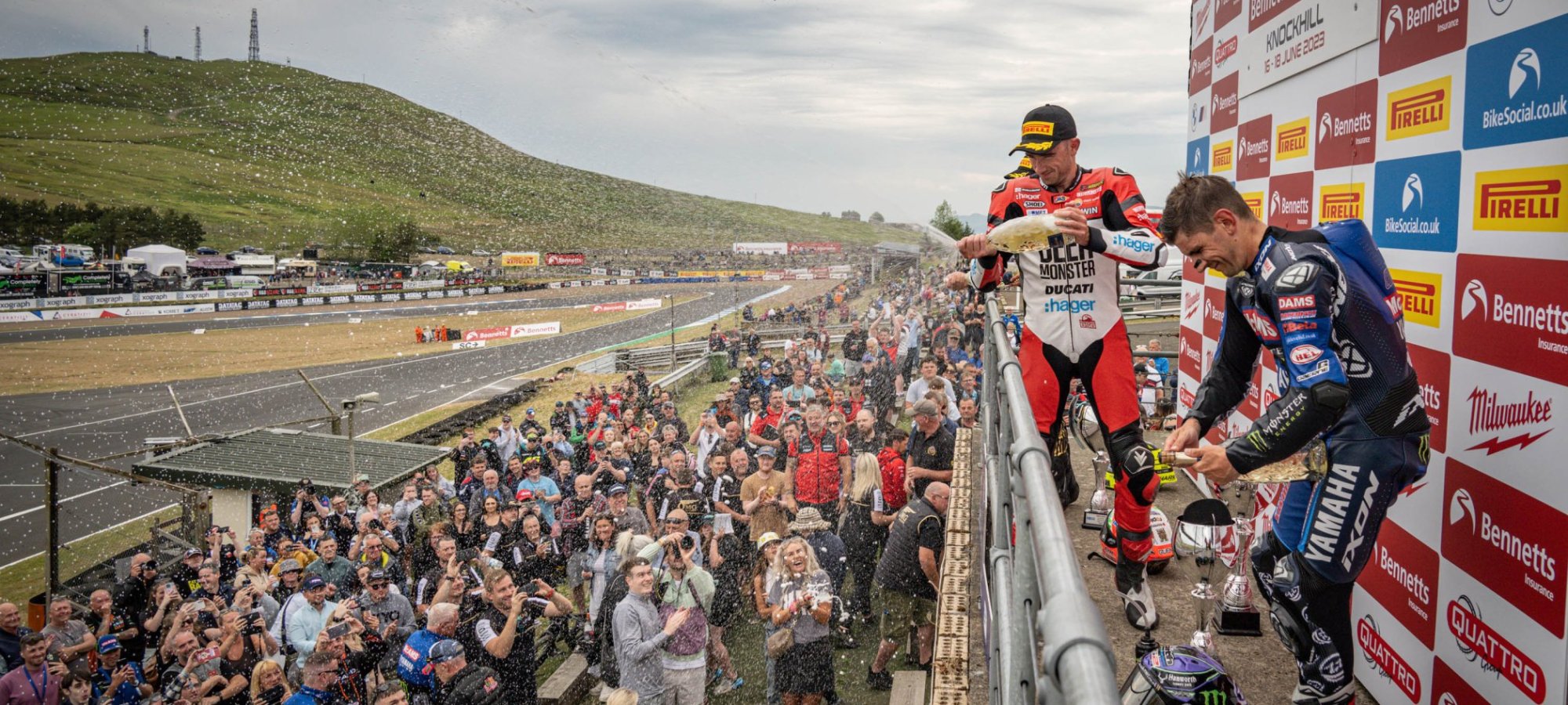 Hospitality for British Superbikes at Knockhill Racing Circuit